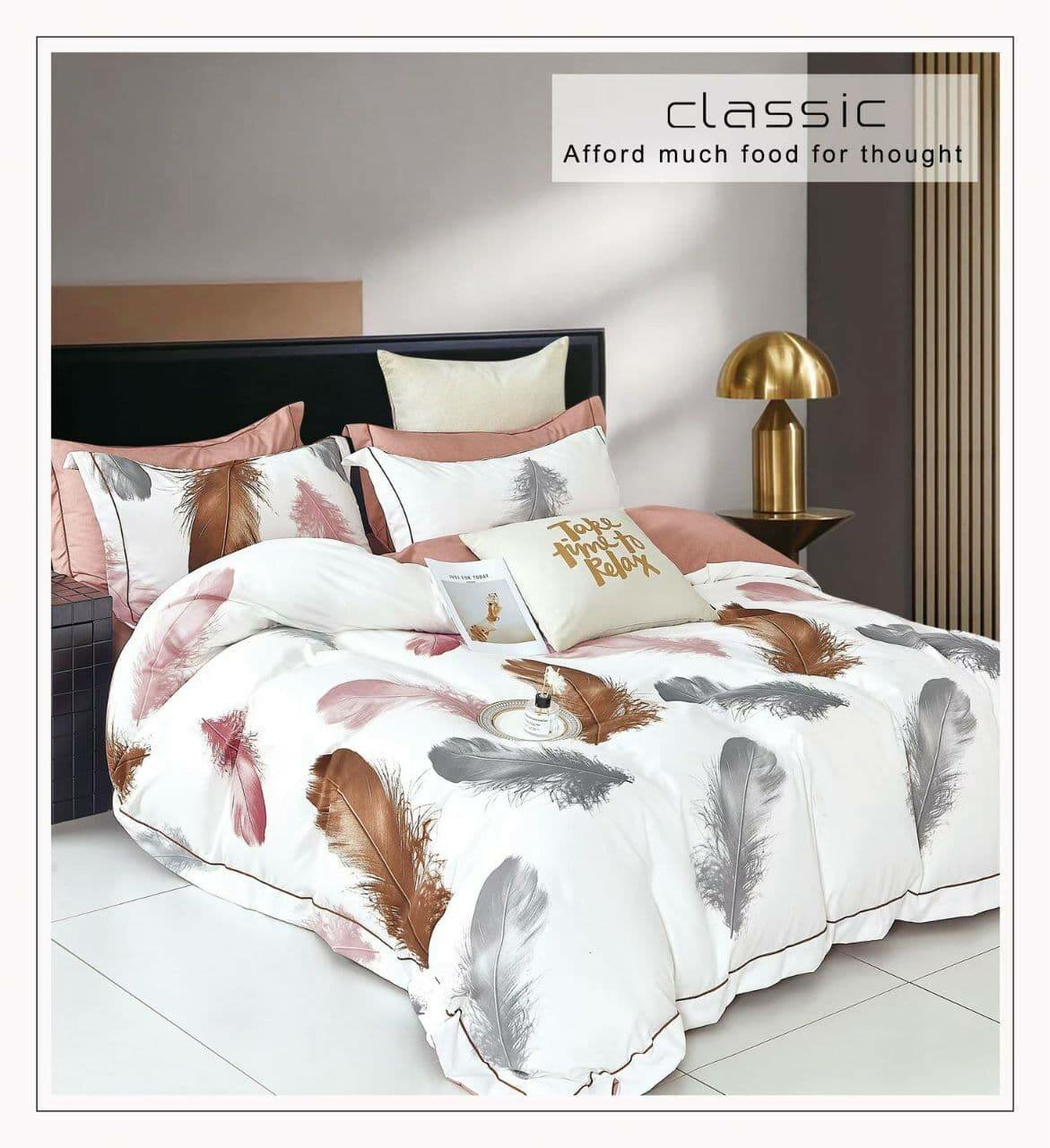 Комплект постельного белья Mency Евро, Египетский хлопок, Перья