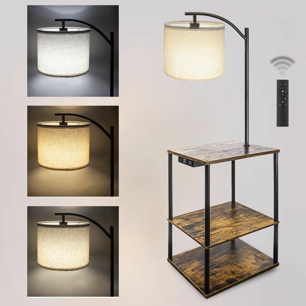 Стеллаж для хранения ткани USB-пульт дистанционного управления торшером у кровати