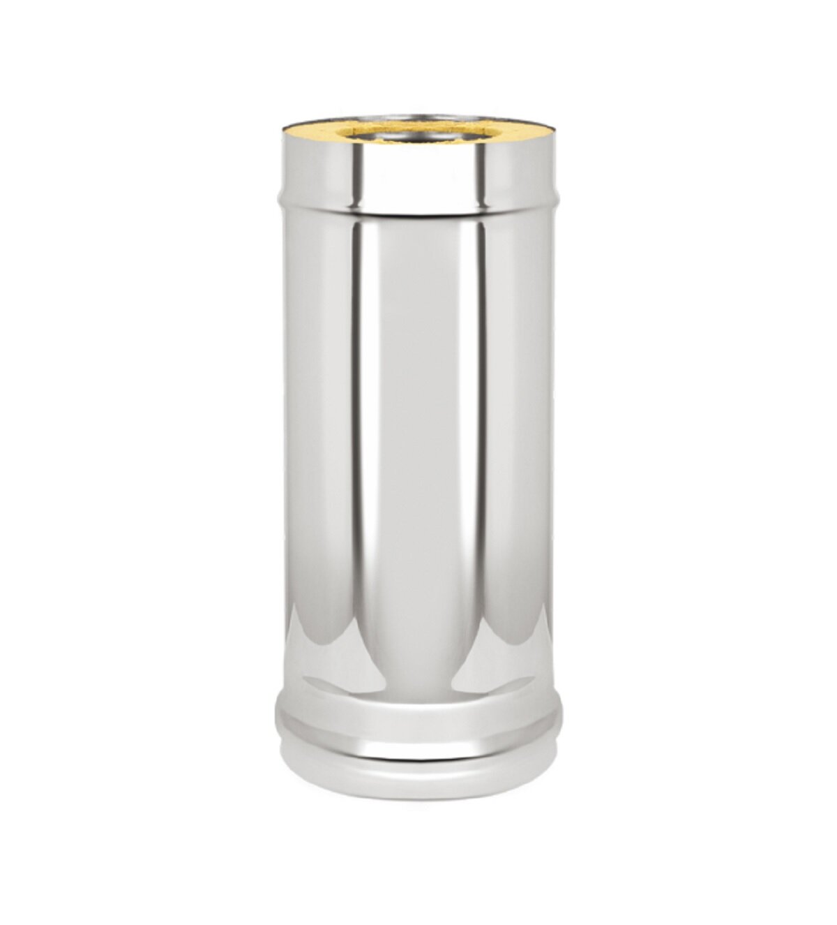 Сэндвич-труба (AISI 430/1,0мм), L-1м диаметр дымохода: 130х250 мм