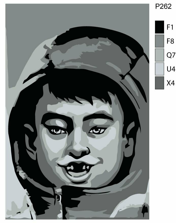 Детская картина по номерам P262 "Игра TinnyBannyHorror (Зайчик). Игорь Бяша" 20x30