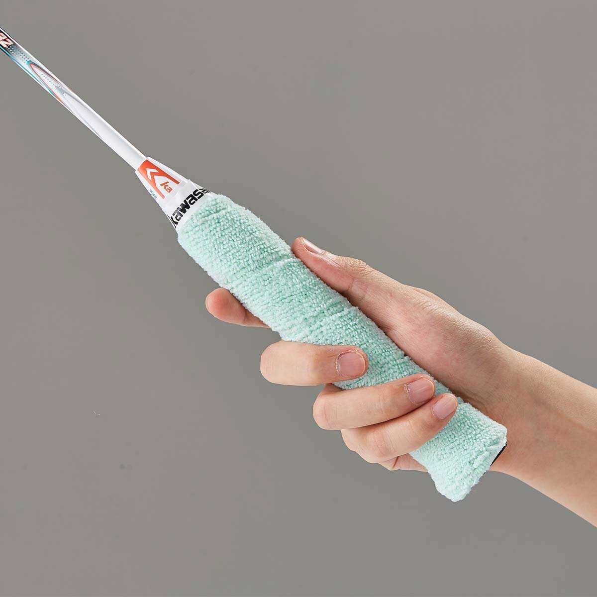 Обмотка для ракетки бадминтон, KAWASAKI B10 LIGHT MINT, светло-мятная, махровая, 1 штука