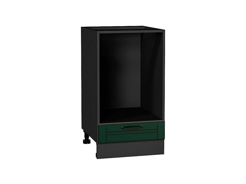 VVT Кухонный Шкаф нижний под духовку Дублин Graphite, Special Green, 450, каркас ЛДСП Graphite, фасад МДФ Special Green, 816*450*474