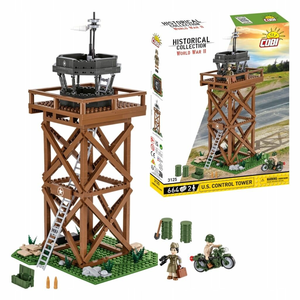Конструктор пластиковый Cobi - Американская диспетчерская вышка - Коби 3125