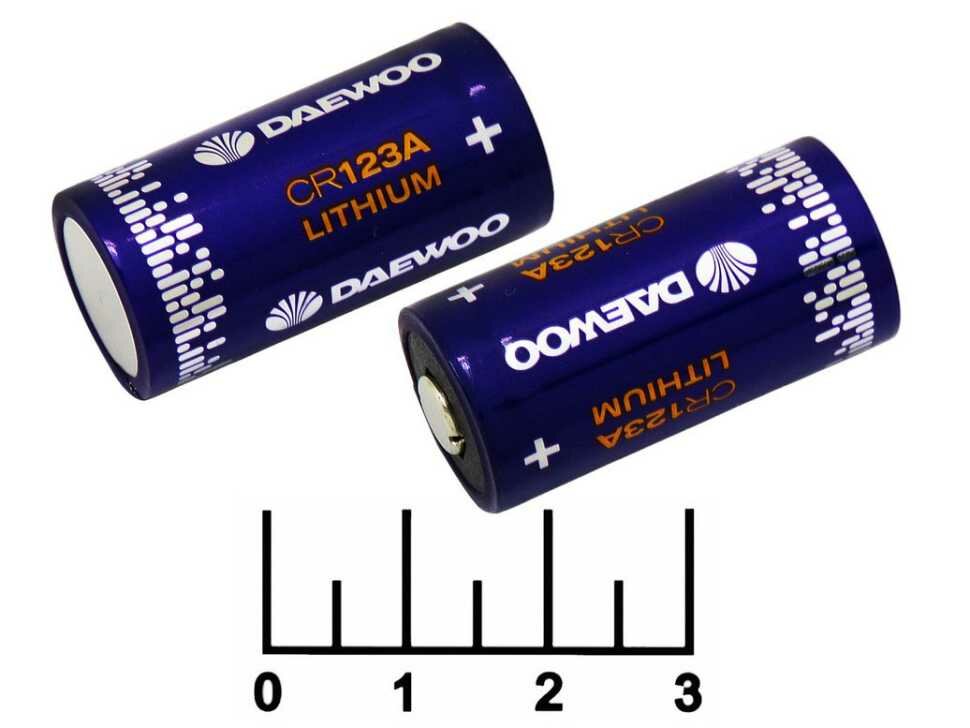 Батарейка CR123A 3V Daewoo