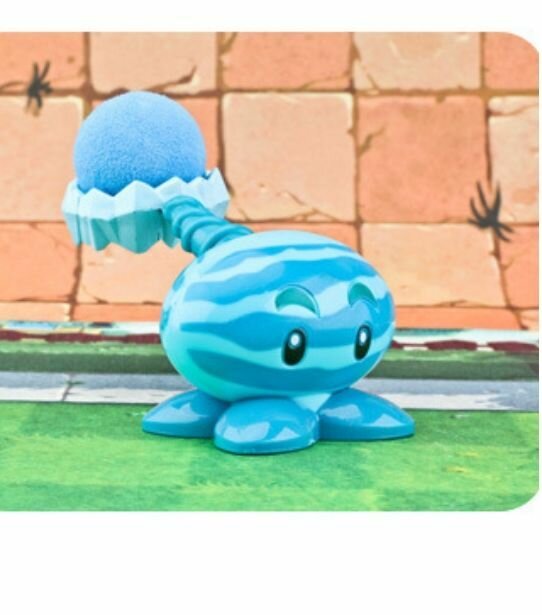 Ледяной арбуз и статуя зомби в защитной шляпе, растения против зомби, рождественская подарочная коробка#