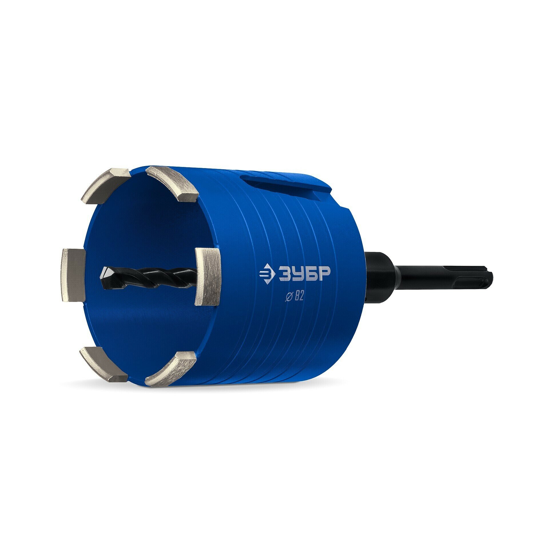 ЗУБР АСК d 82 мм (М16, рабочая глубина 75 мм, лазерная сварка), алмазная сегментная коронка для подрозетников, Профессионал (29875-82)