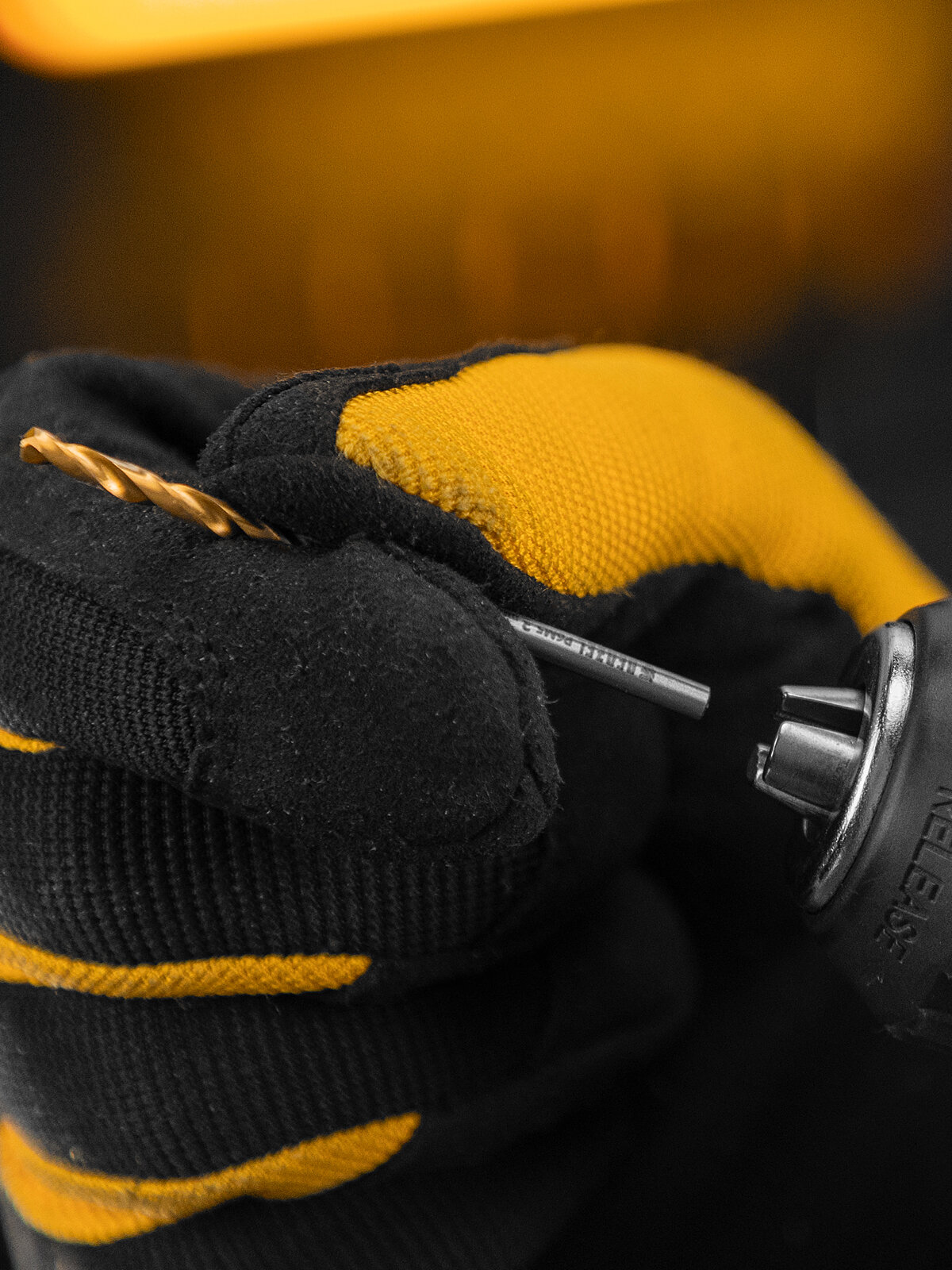 Сверла по металлу спиральные Denzel Golden Tip, 3 x 60 мм, 2 штуки, цилиндрические хвостовики, сталь Р6М5, 718225