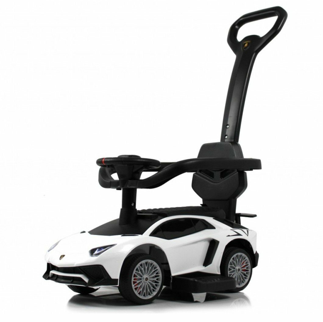 Детский толокар RiverToys Lamborghini Aventador M555MM-H, музыкальный, белый