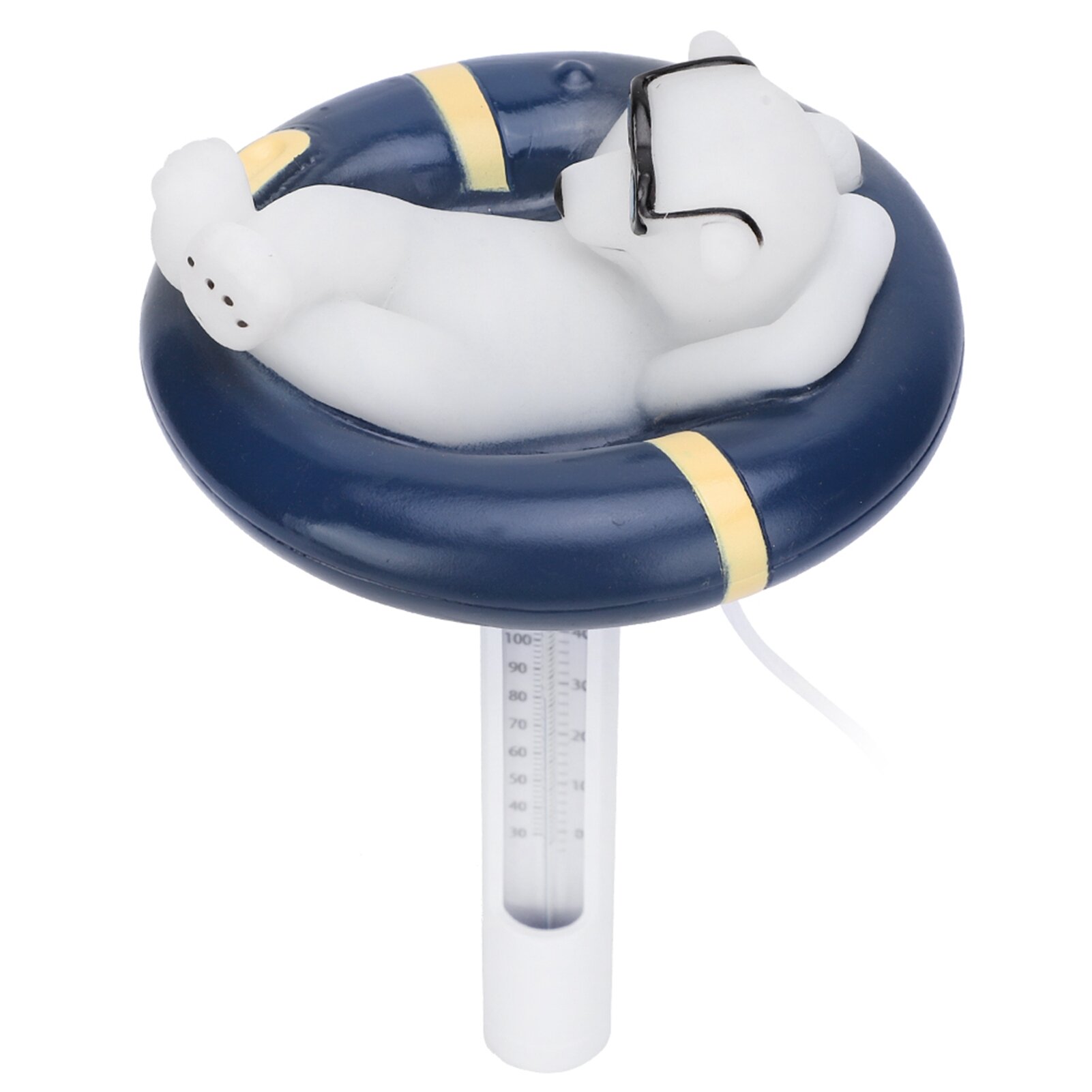 Плавающий термометр в виде мультяшного медведя для измерения температуры воды в бассейнах, джакузи, прудах для разведения рыбы