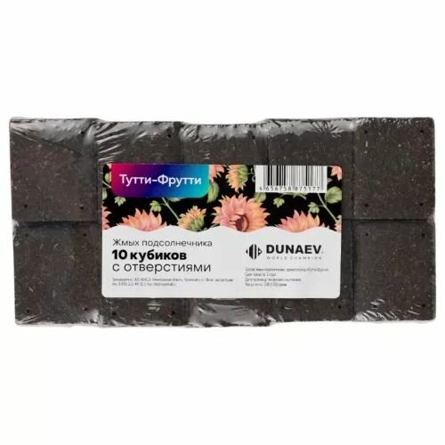 Макуха Dunaev жмых подсолнечный / Тутти фрутти 1уп. / 300гр. (10шт. по 30гр.)