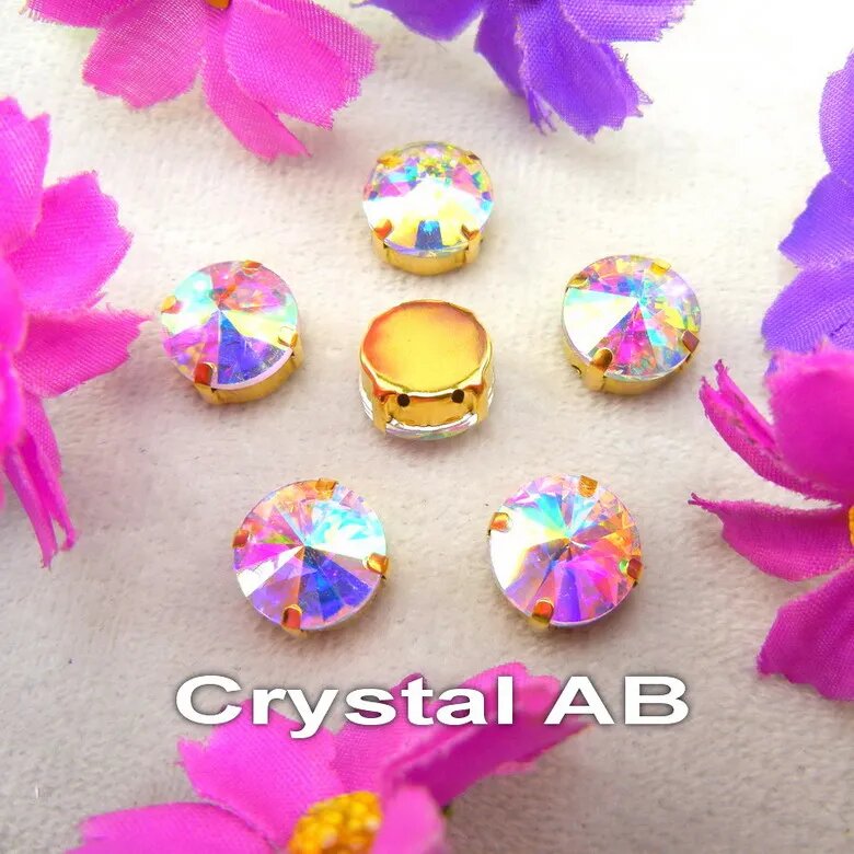 Хрустальные бусины Rivoli SNCRYSTAL 7 размеров 18mm 10pcs, A17 Crystal AB