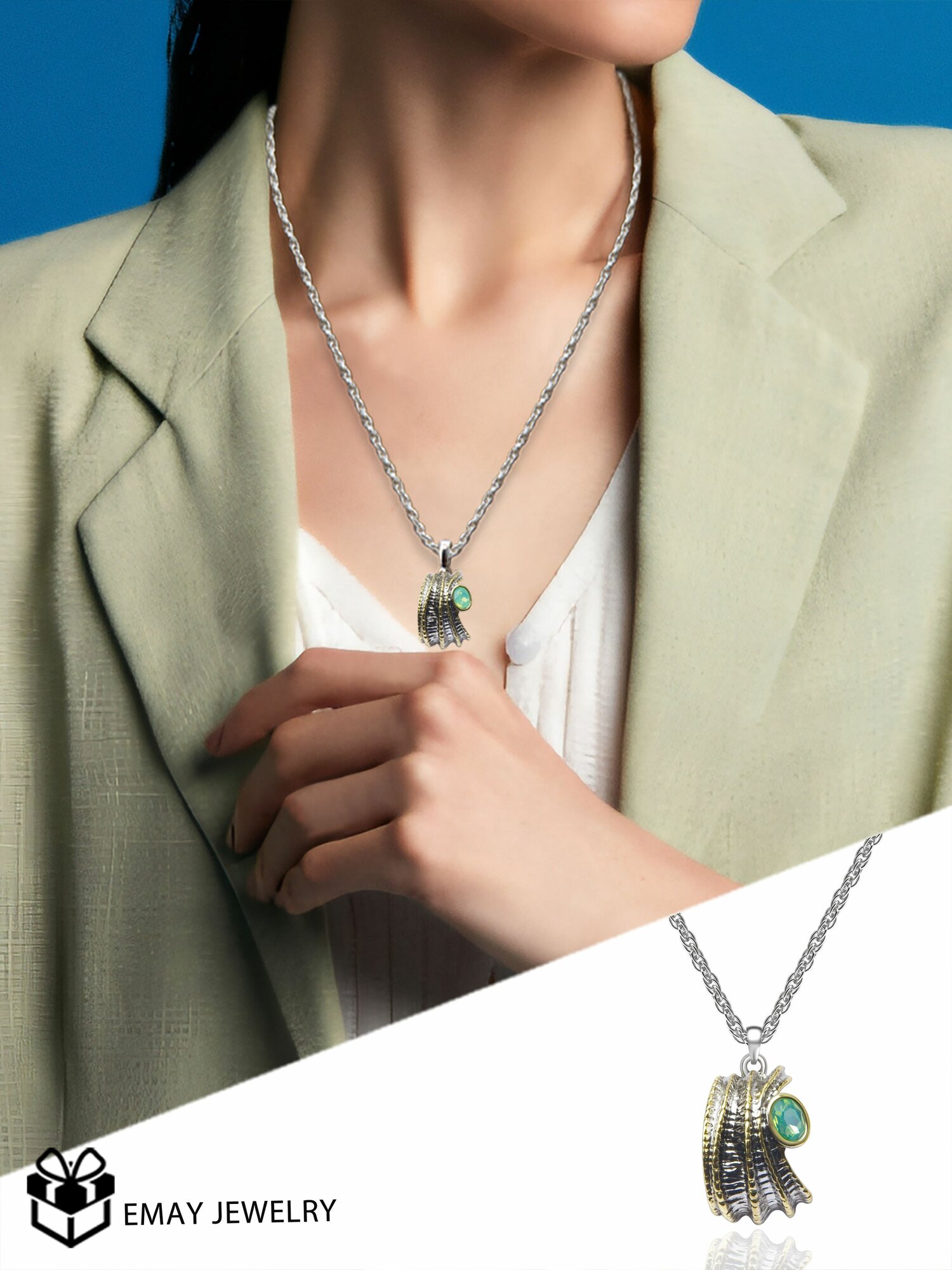 Чокер, искусственный камень