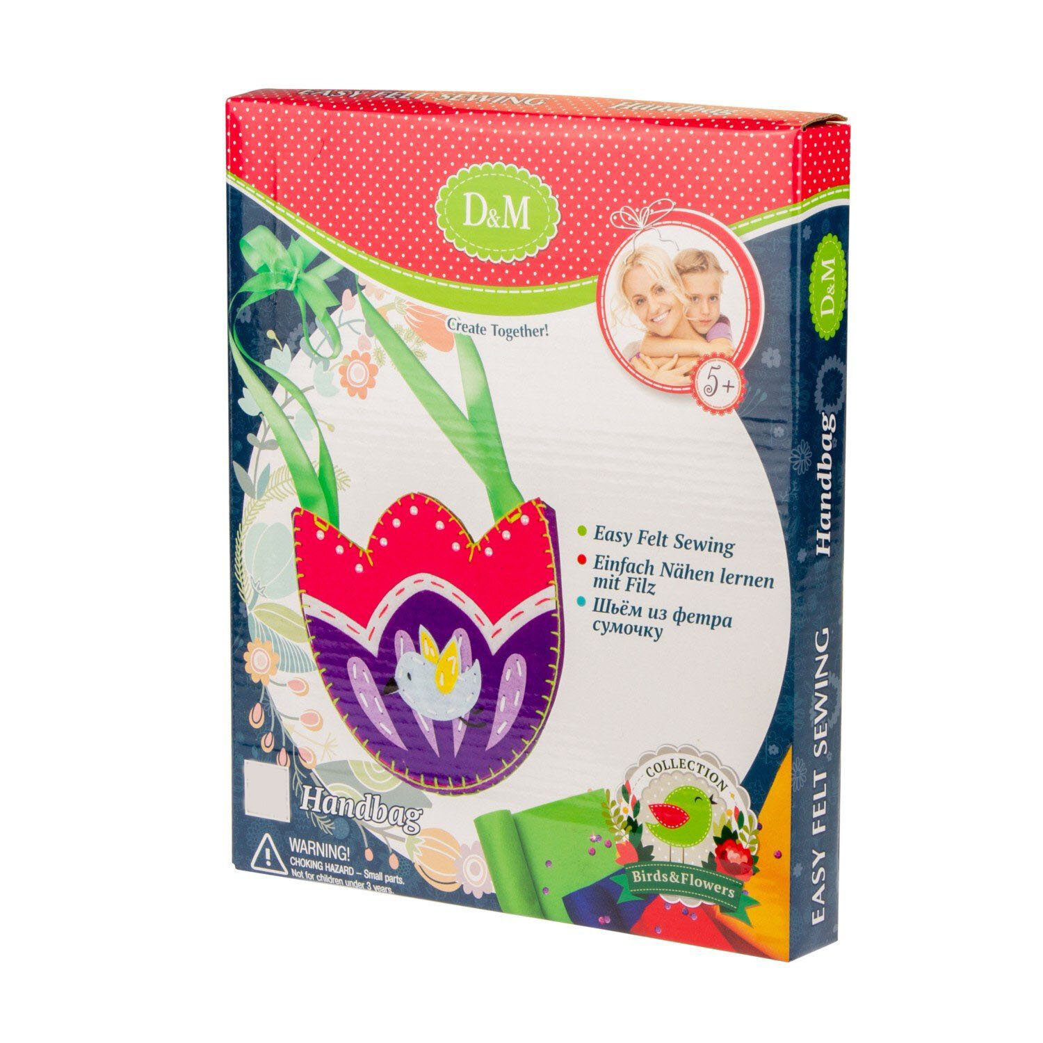 Набор для творчества Делай с мамой шитье Цветы и Птицы