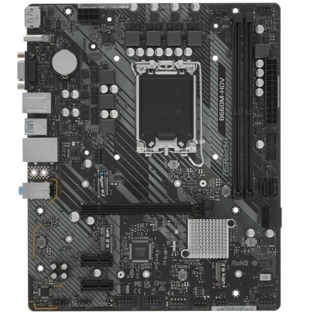 ASRock Материнская плата B660M-HDV LGA 1700 2хDDR IV 2хM.2