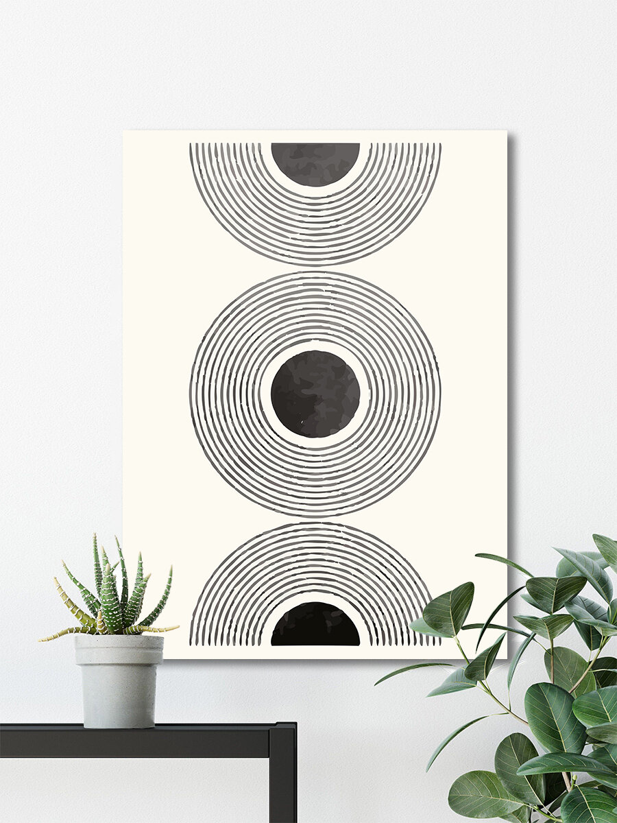 Пинтерест / современная картина - геометрия, сканди стиль, декор на стену, 60х80 см.