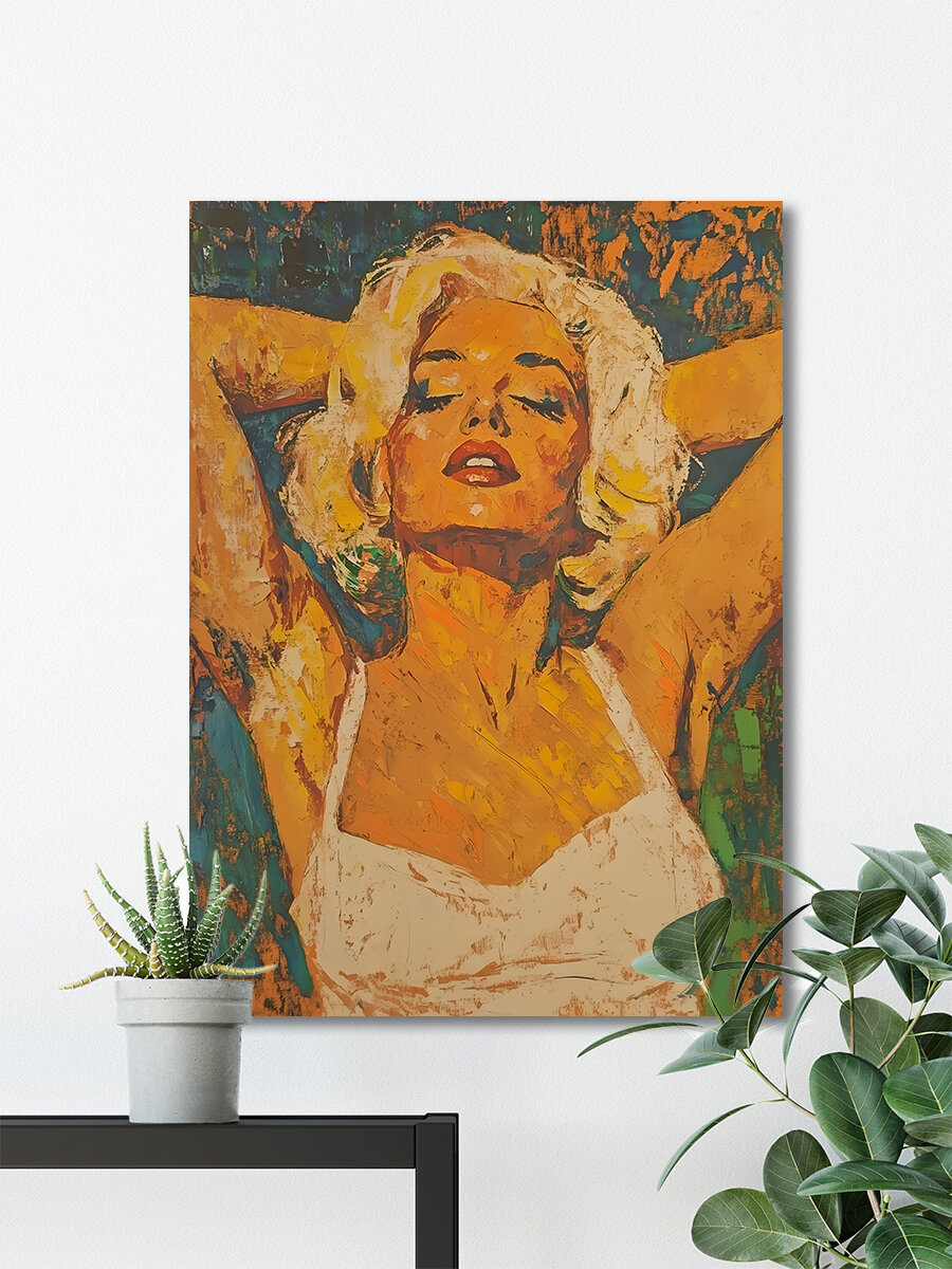 Картина дизайнерская / вертикальная - Мэрилин Монро, картина 30х40 см.