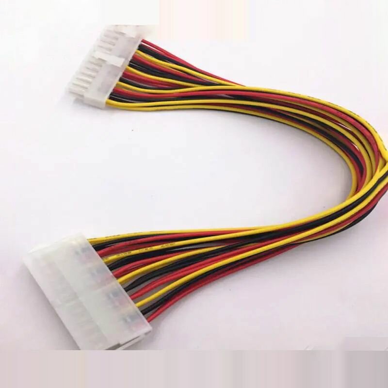 Комплект из 1/2 удлинительных кабелей для блока питания серии NCK1, однотонный цветной кабель, комбинированный, 300 мм, ATX24-контактный, PCI-E8-контактный, CPU8-контактный с