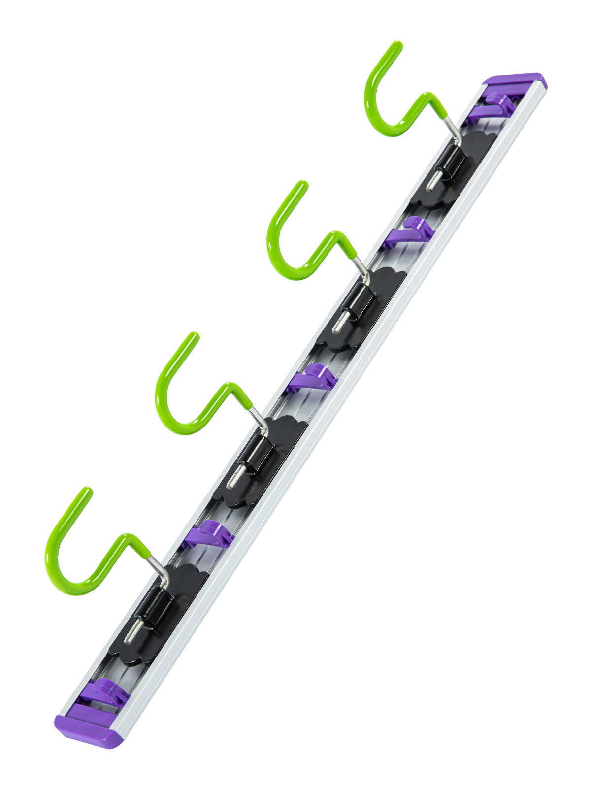 Алюминиевый настенный держатель для садового инструмента Palisad 4 крюка 68304