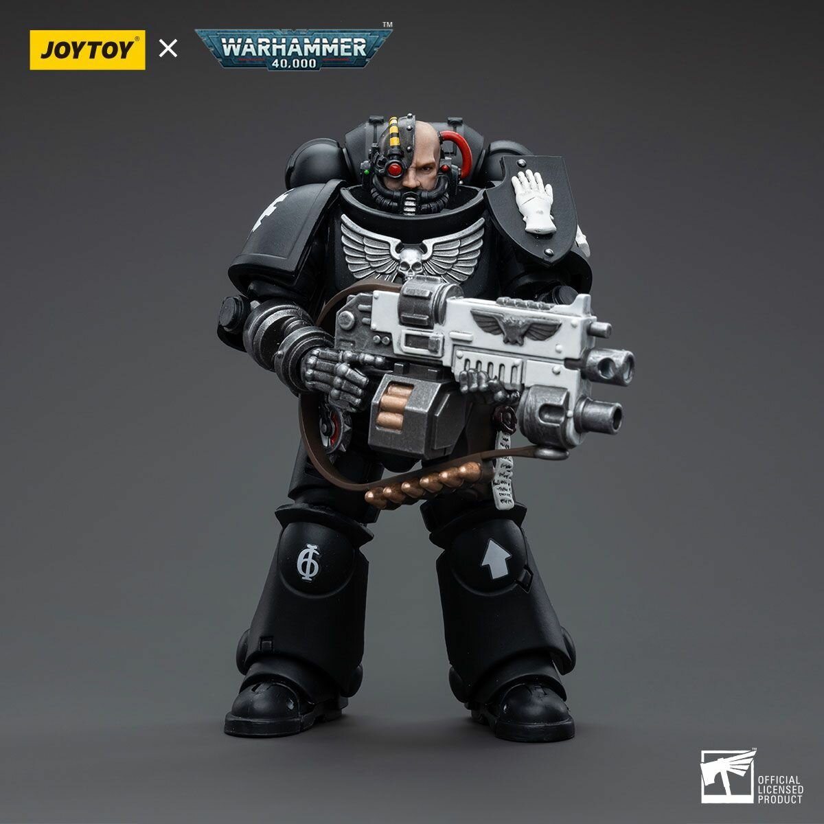 Подвижная фигурка JOYTOY Warhammer 40K Iron Hands Intercessors Brother Ignar
