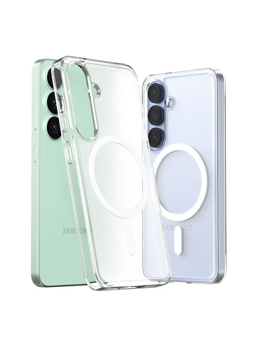 Чехол на Samsung Galaxy S25 Araree Duple M, поликарбонат/силикон, магнитный, прозрачный матовый