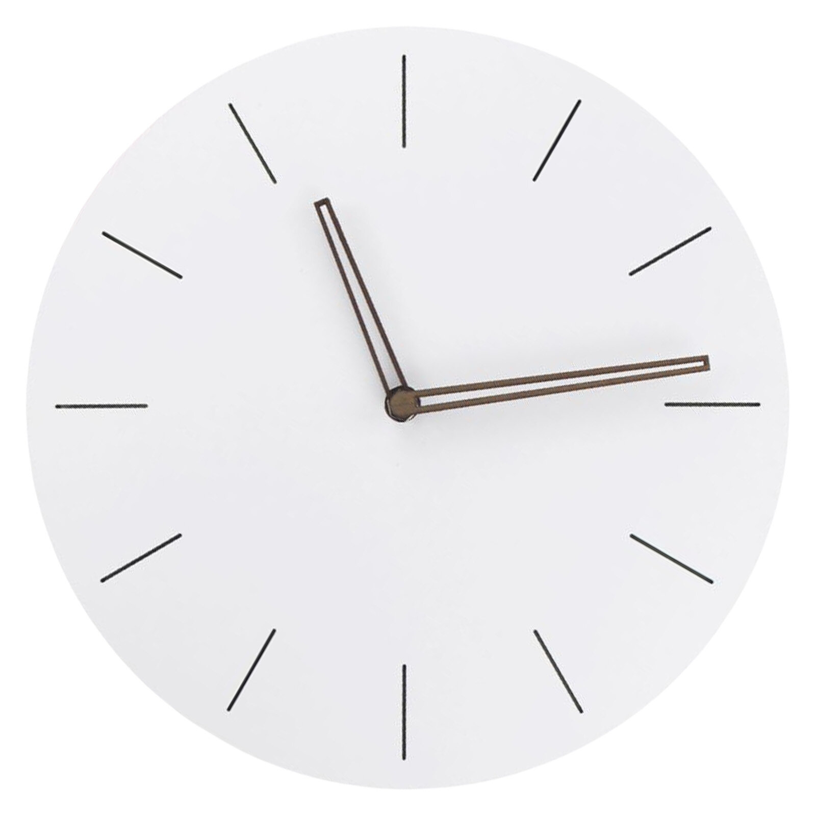 Утонченные 12 -дюймовые декоративные деревянные настенные часы тихий и точный хронометр