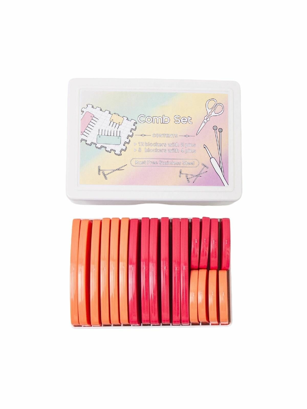 20 штук 4-контактные 8-контактные гребни для блокировки вязания