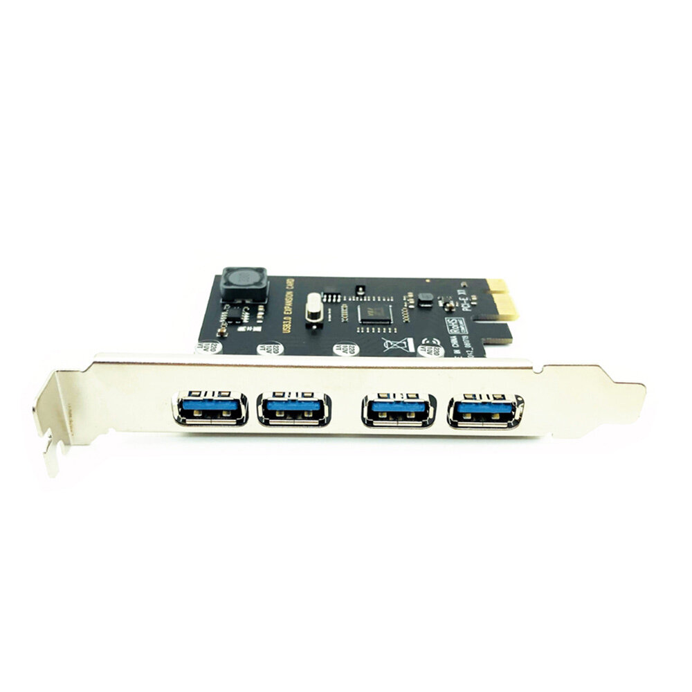 PCI-E Плата расширения PCI Express USB 3.0 HUB Адаптер 4-портовый Контроллер USB3.0 PCIe