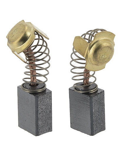 Щетки угольные 7x11x15 (пружина, пятак уши) (2шт) для пилы циркулярной (дисковой) P.I.T. PKS185-D NEW