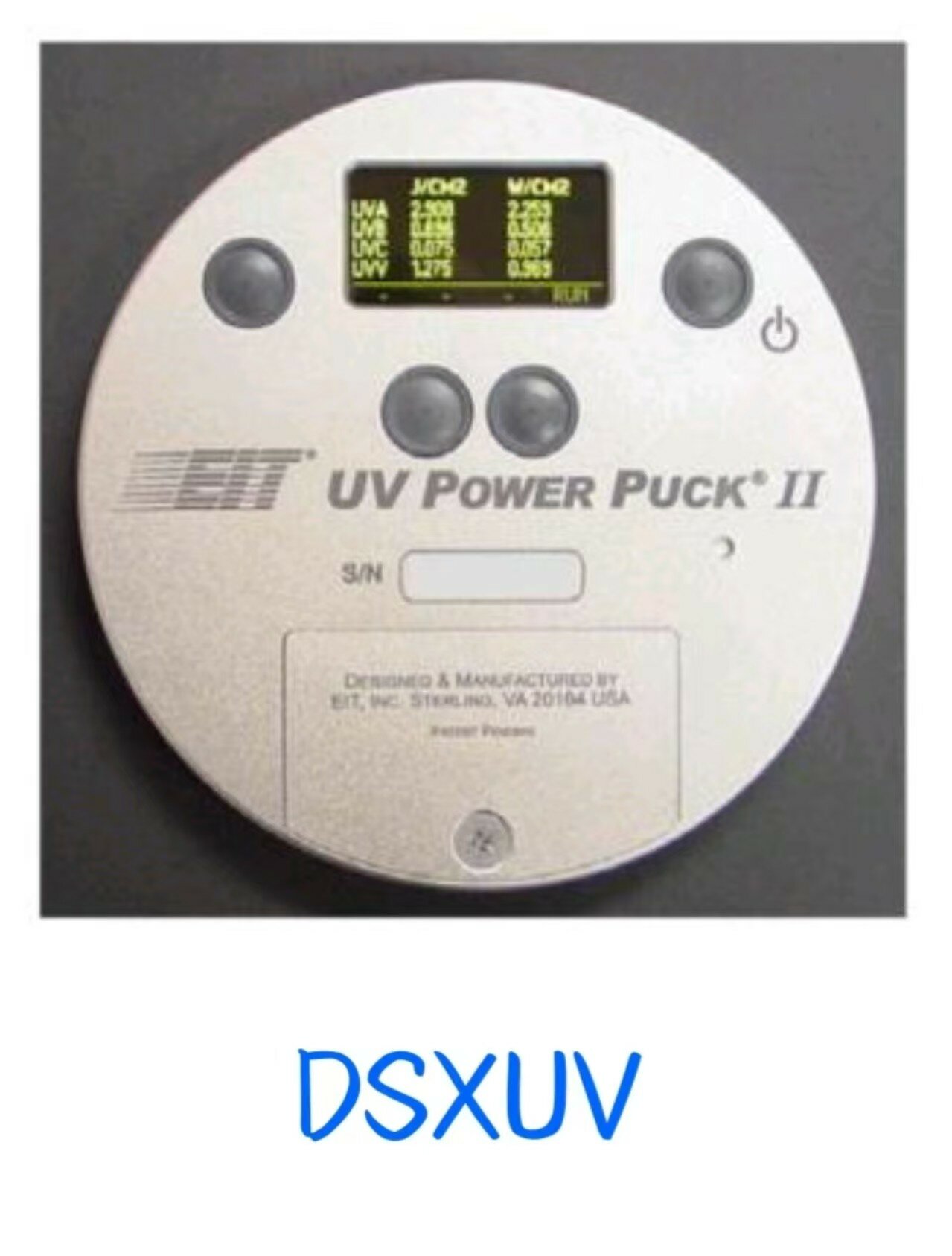 EIT UVICURE Plus II Test Ultraviolet UV Single Wavelength UV Irradiance Meter