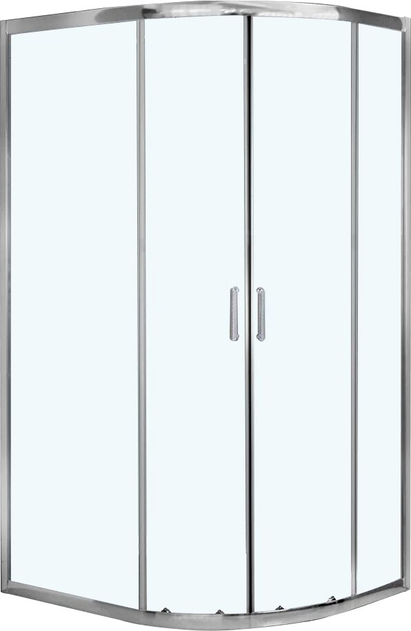 Душевой уголок BelBagno Uno -195 RH 2 100/80 C Cr без поддона, стеклянный, 99x79, асимметричный, раздвижной, итальянский