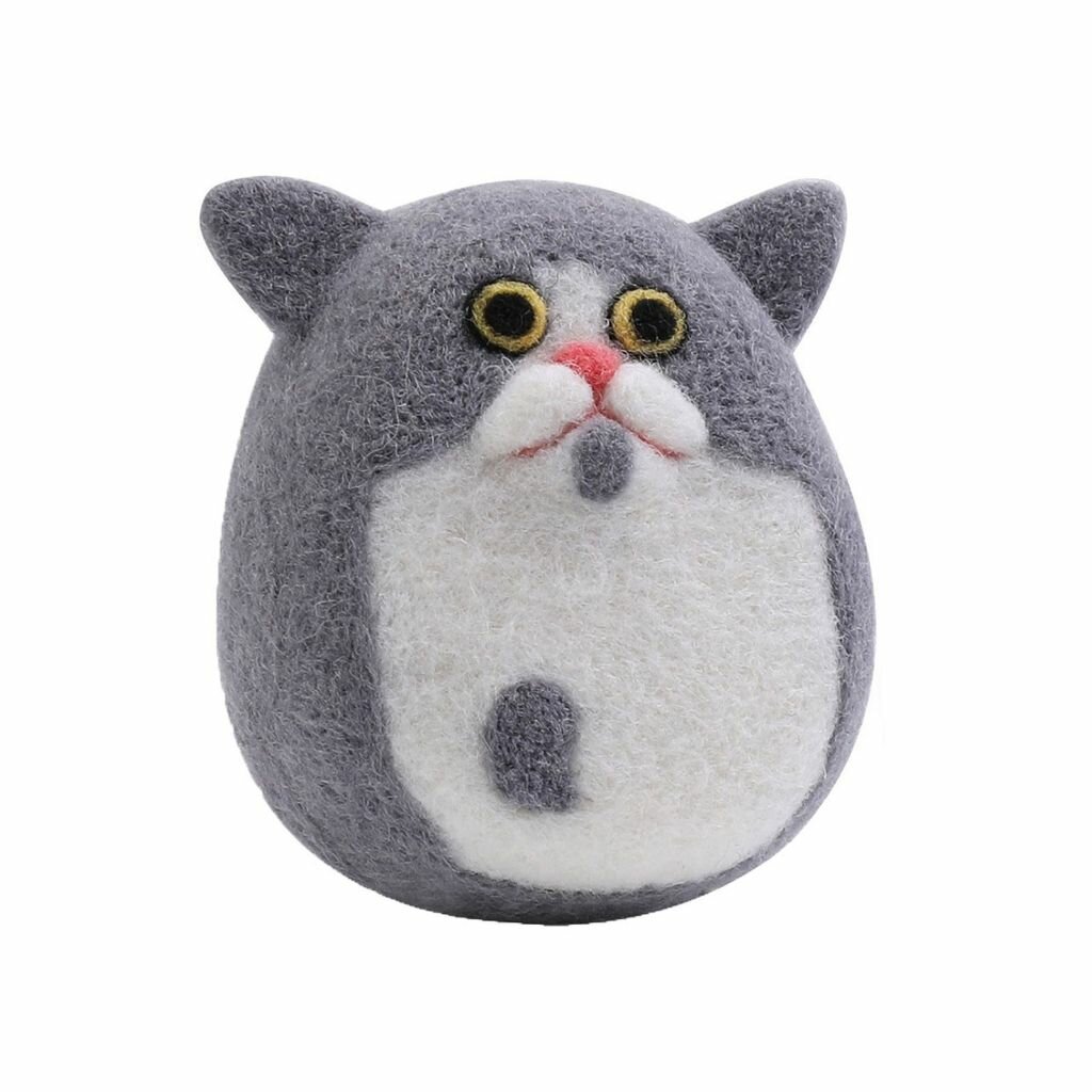 Прекрасный комплект материалов для войлока из шерсти кошек начинающих, наборы валяния своими руками, брелок, подвеска, куклы, игрушки, поделки