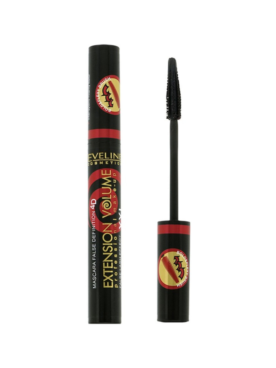 Тушь для ресниц EVELINE EXTENSION VOLUME XXL экстремальный объем и эффект накладных ресниц тон black
