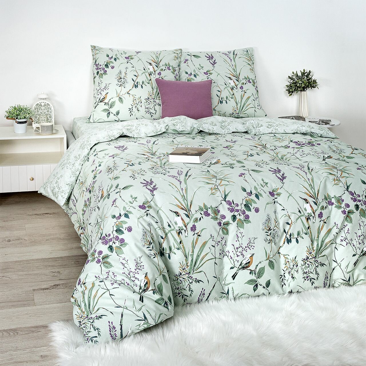 Постельное белье 2-сп. Поплин с простыней на резинке 160х200 (70x70-2 шт.) арт. 931 Муза