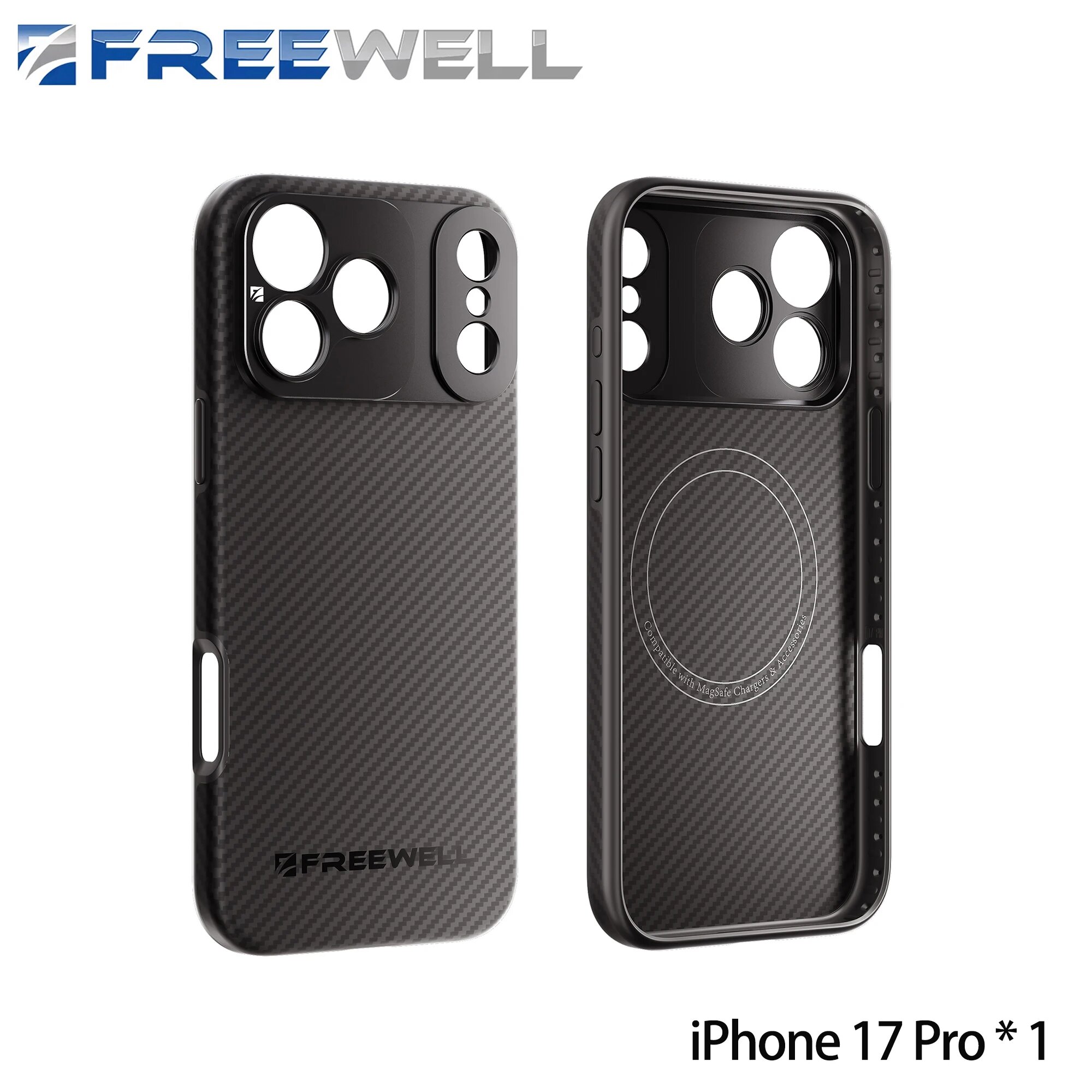 Чехол Freewell iPhone 17 Pro, черный