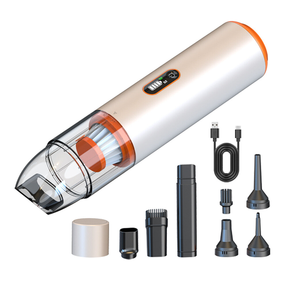 Автомобильный пылесос Беспроводная зарядка Портативный ручной пылесос для домашнего автомобиля