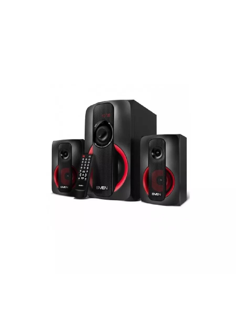 Колонки MS-304 2.1 черный/красный 40Вт BT