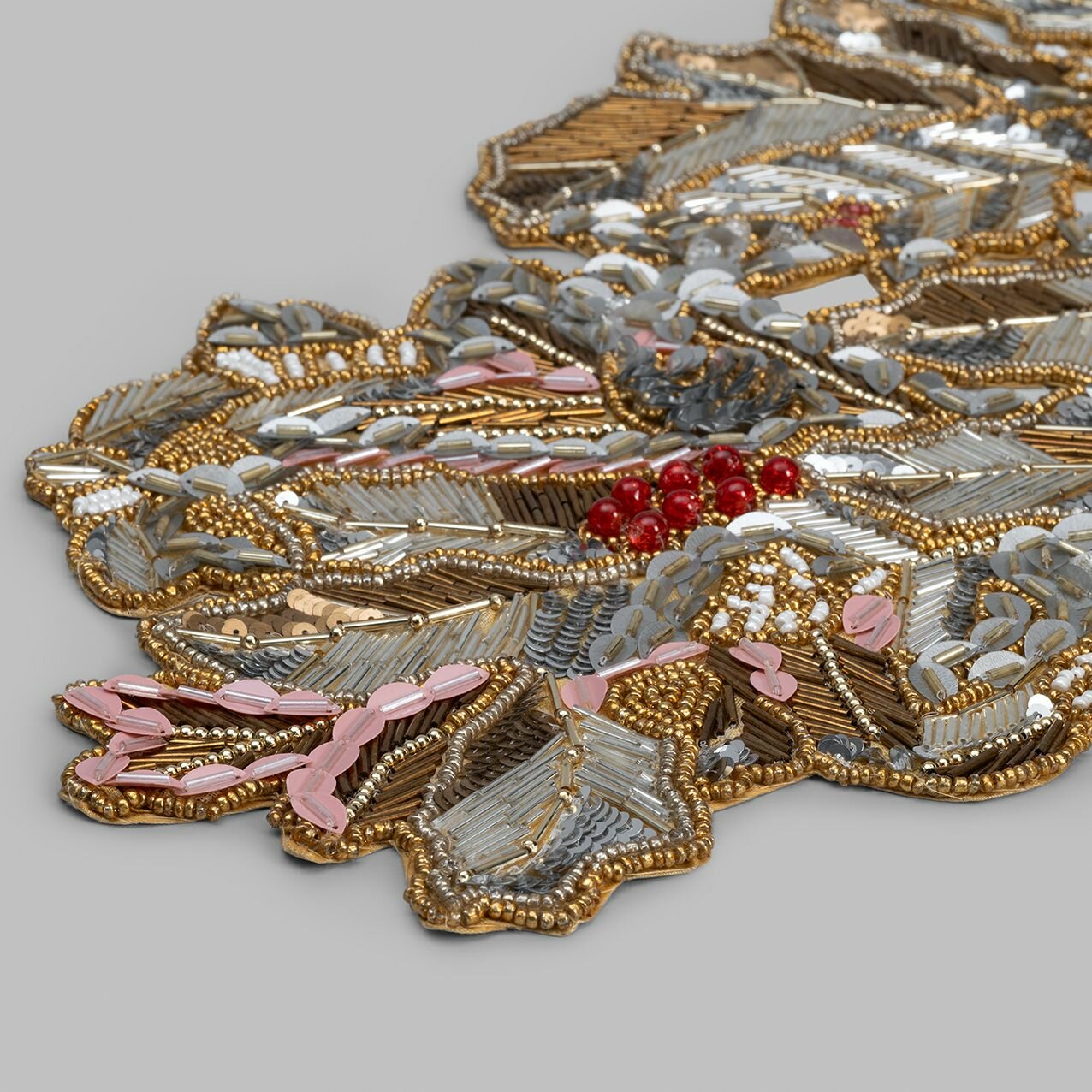 Togas Дорожка на стол / раннер "Селестия-Холли" ручная работа с авторским дизайном, 41x100