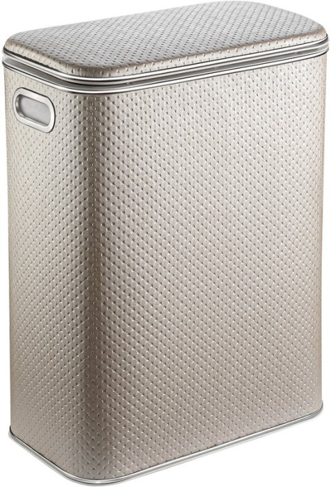 Корзина для белья Geralis PLH-B бежевая, хром, стандартная