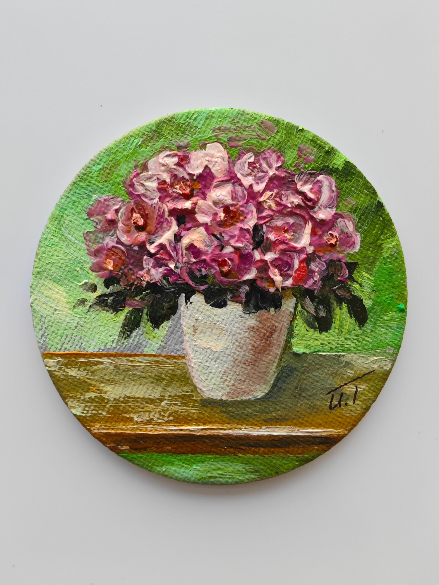 Мини картина маслом на холсте 10х15см