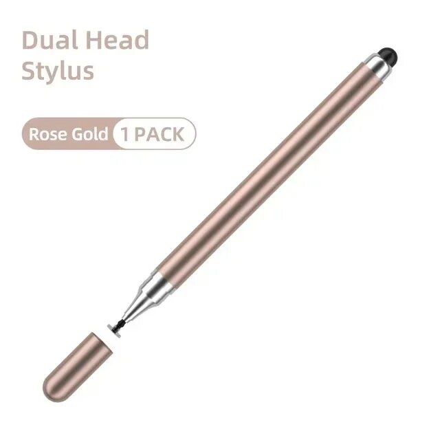 Стилус 2-в-1 Для Планшетов И Смартфонов: Совместим С iPhone, iPad, Samsung Rose Gold