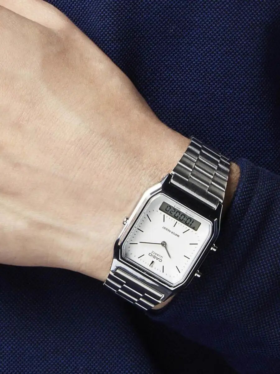 Наручные часы CASIO, серебристый — фото 1