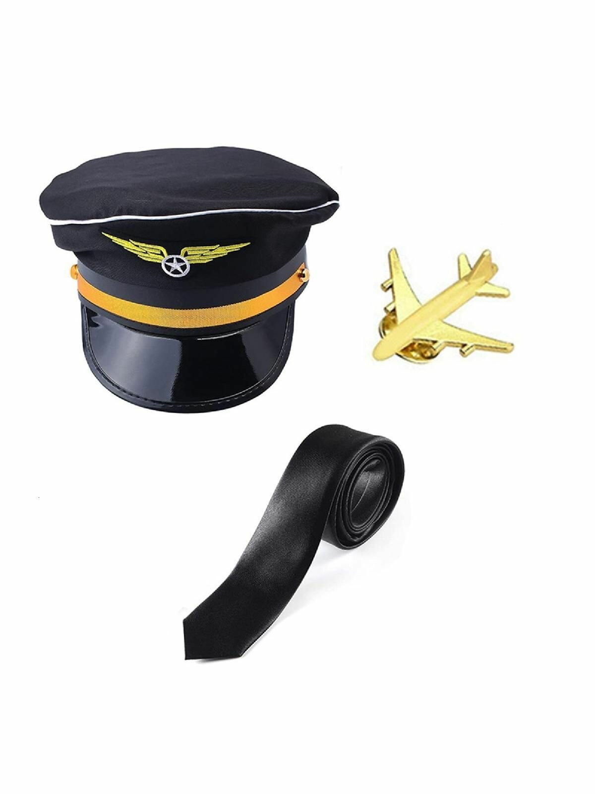 Комплект костюма капитана авиалинии, костюмы для ролевых игр стюардессы, аксессуар для косплея пилота для мужчин и женщин на Хэллоуин и маскарад, - Набор 9