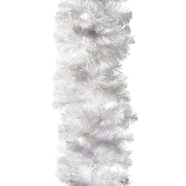 Хвойная гирлянда белая 270*28 см, ПВХ, Ели Пенери, ГХ-28B