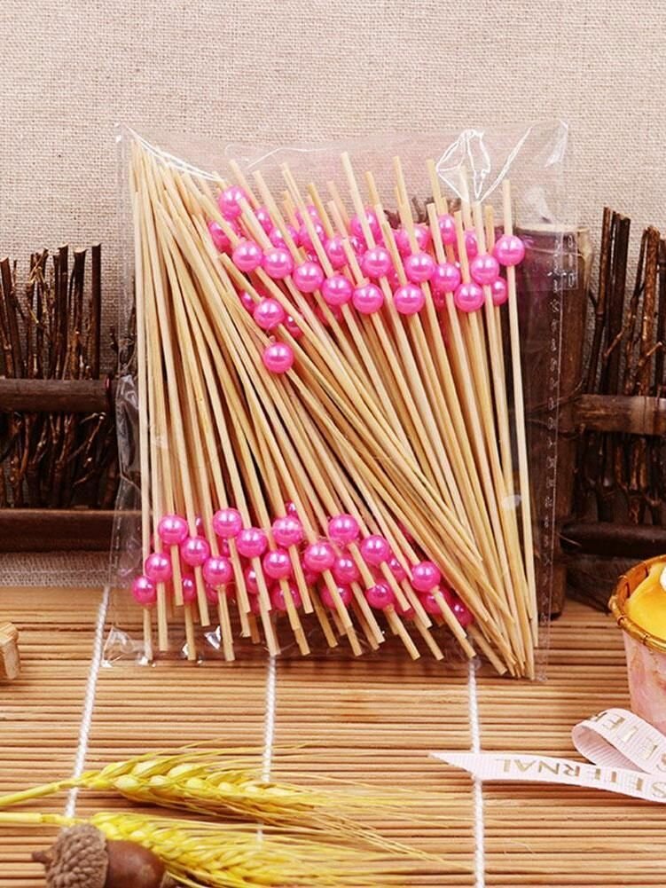 Упаковка из 100 бамбуковых шпажек