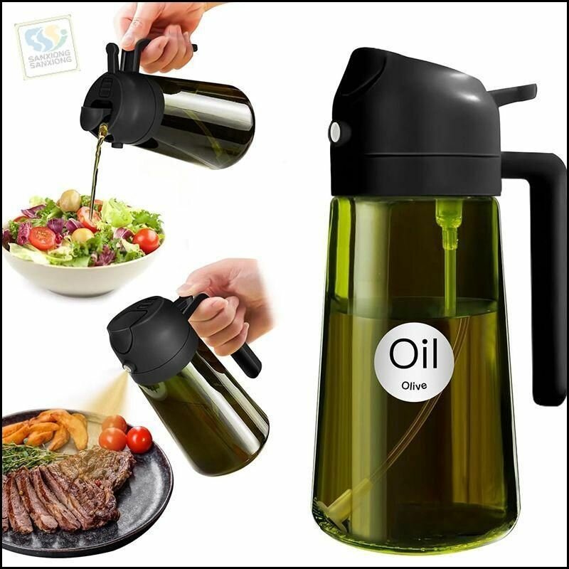 Эксклюзивный стеклянный баллон для заливки и распыления масла в палитре белый черный желтый зеленый