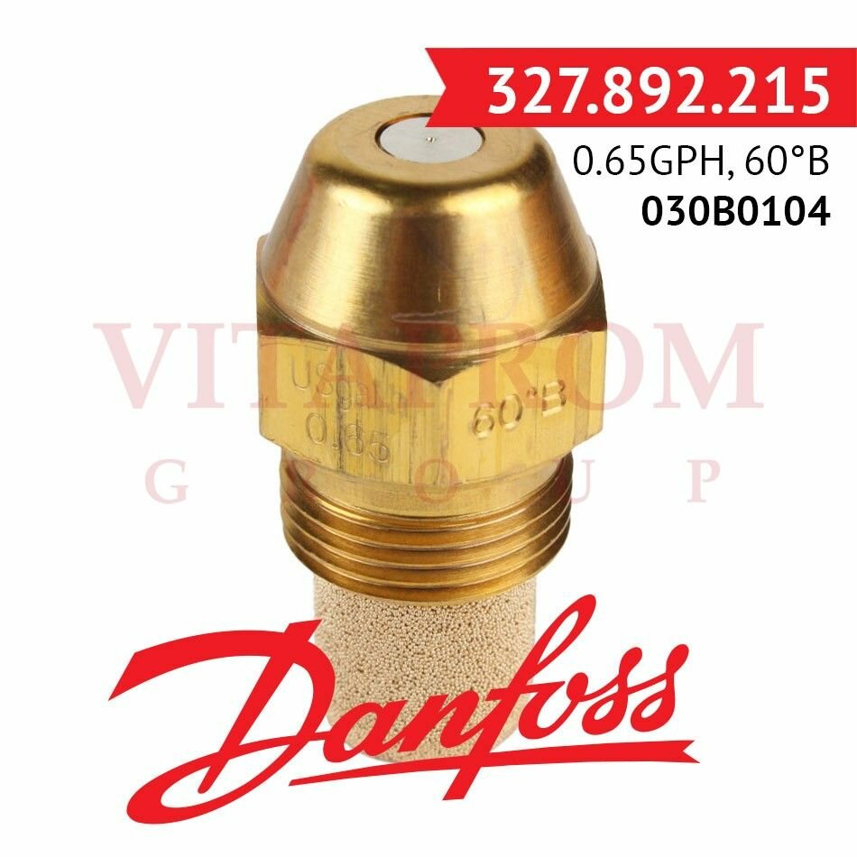 Форсунка Danfoss 0.65GPH, 60B, 030B0104 — фото 1