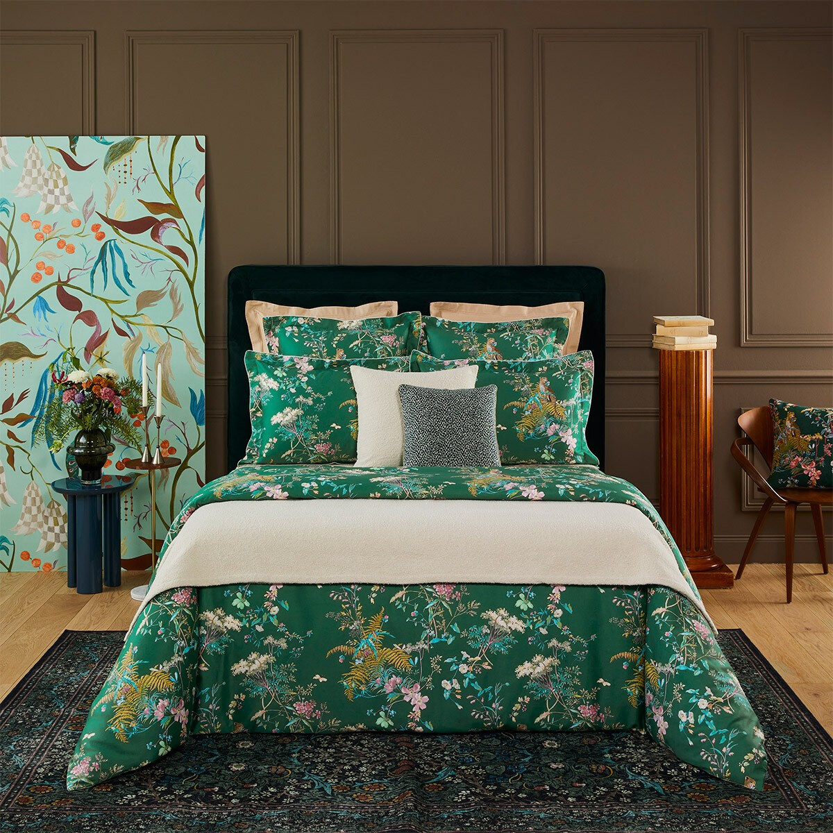 Евро комплект постельного белья Yves Delorme Contes Multi Color