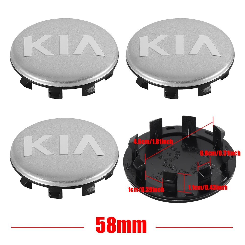 4 шт, 56 мм, центральные колпаки для ступицы колес автомобиля, накладка на обод, эмблема, аксессуары для KIA Rio Ceed Sportage Cerato Sorento K3 K5