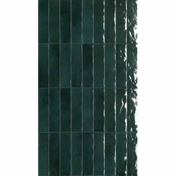 Керамогранит Fap Ceramiche Glim GL Petrolio 240x60 мм для стен глянцевая бирюзовая Италия