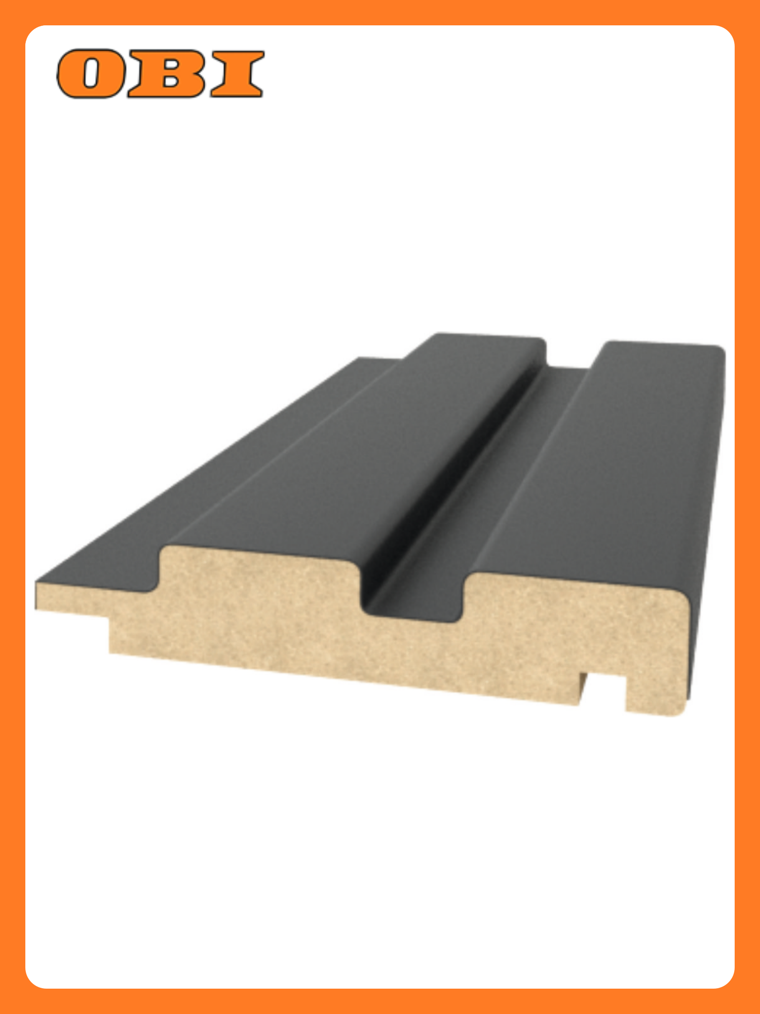 Профиль Финиш МДФ Stella Beats De Luxe Black Lead 2700x77x16